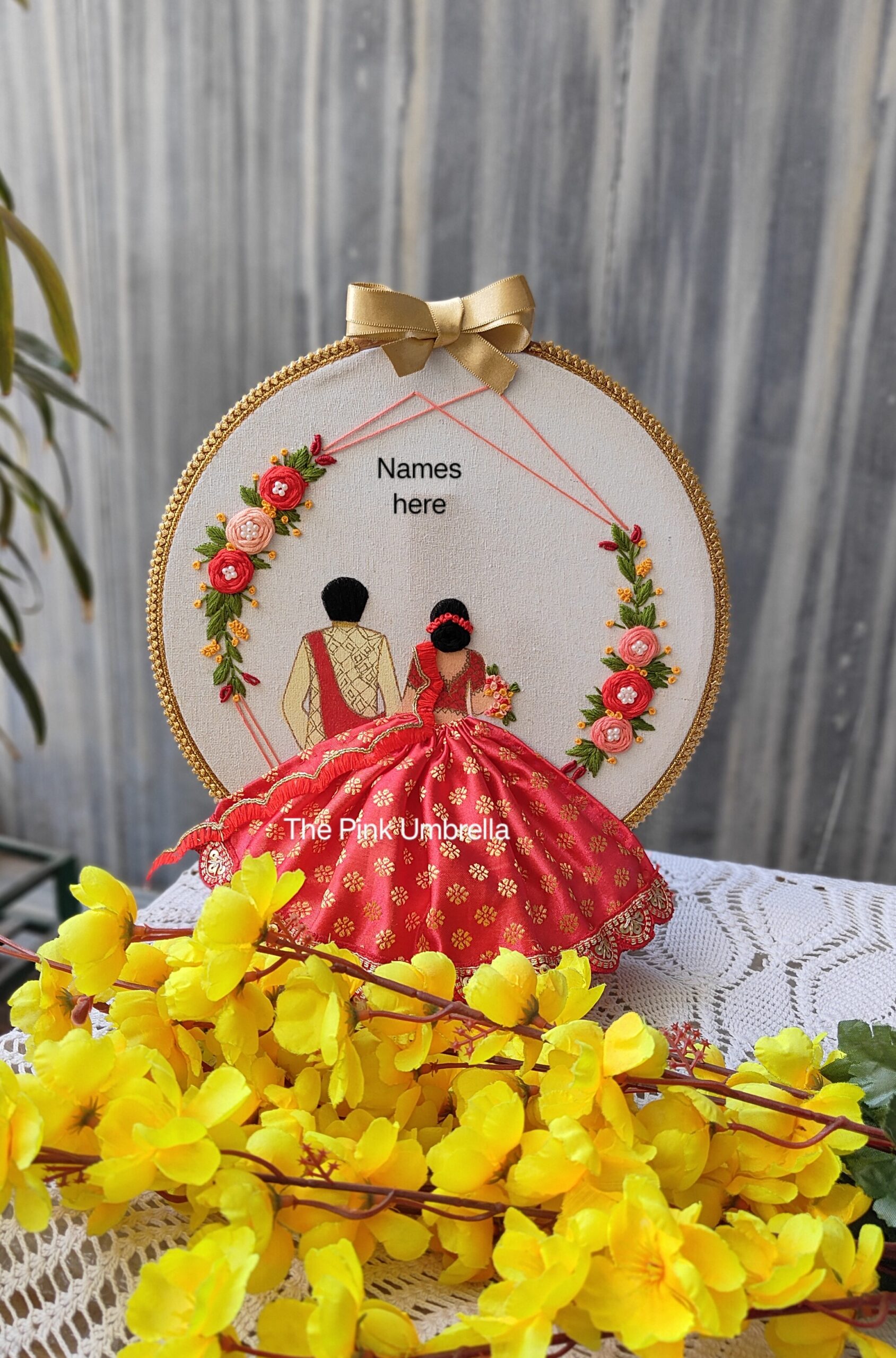 Wedding Hoop_Circle Border Design - The Pink Umbrella
